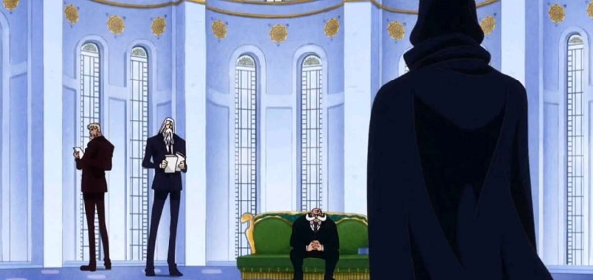 One Piece capítulo 887: ¡Revelan a Shanks en Mary Geoise!