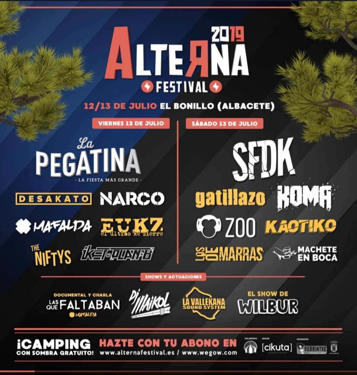 Consulta los conciertos por días del Alterna Festival 2019