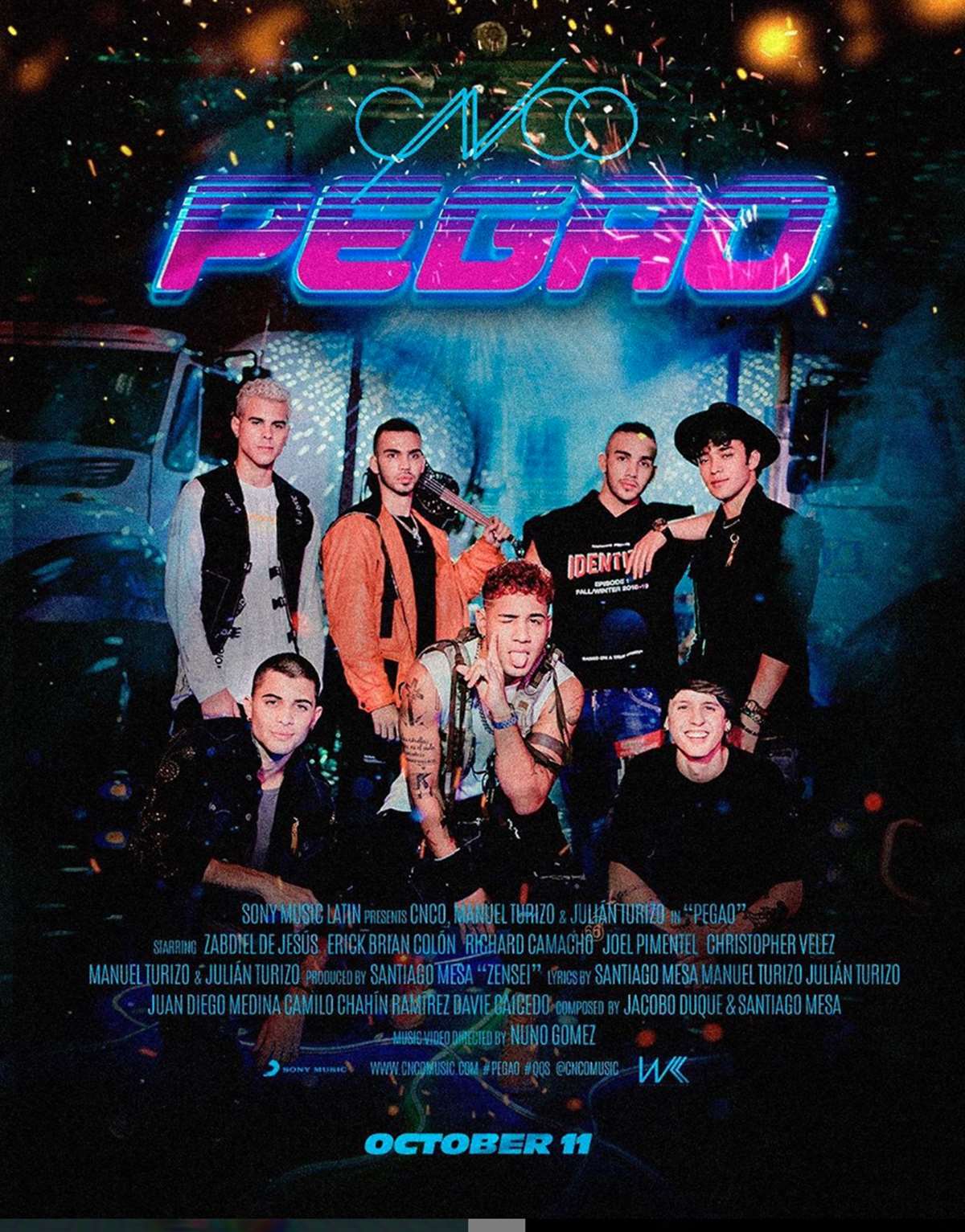 Así es el videoclip de 'Pegao' de CNCO
