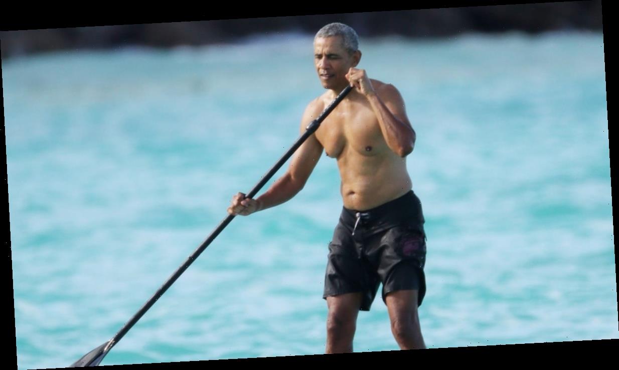 ¡Barack Obama enseña músculo remando en Hawai!